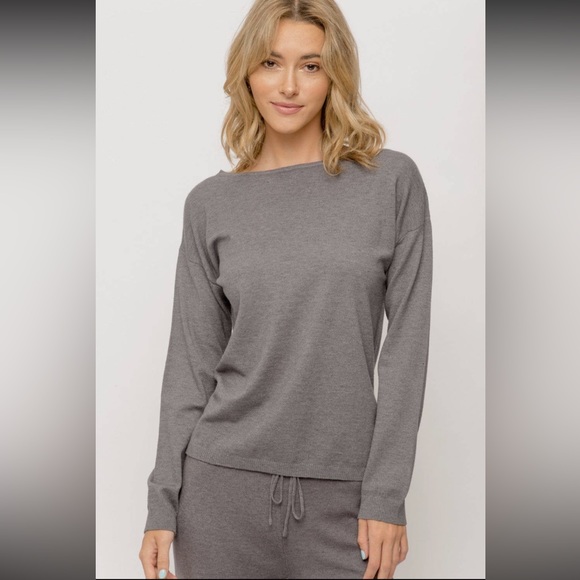 Mystree | Sweaters | 77 Knit Pant Set Wide Leg Relaxed Sweater Med ...